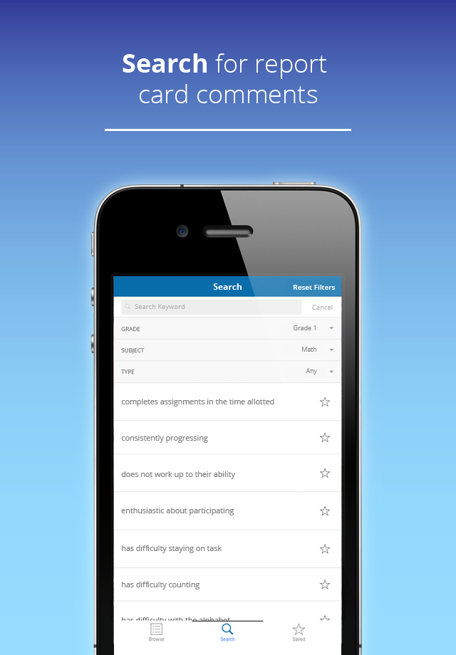Download our App! | Easy Report Card Comments